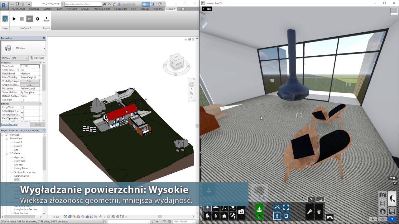 Lumion Plugin for Revit. Tutorial. Ustawienia LiveSync® - YouTube