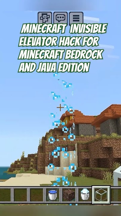 Minecraft invisible elevator hack in bedrock and Java edition for ...