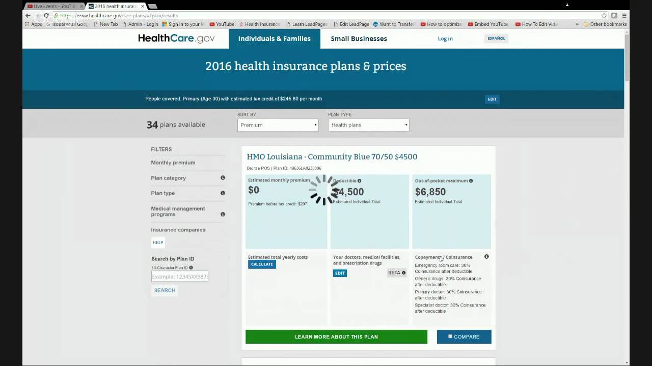 How to get an Obamacare quick quote - YouTube