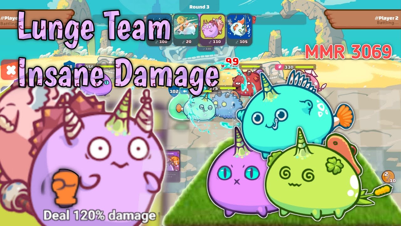 Triple Lunge Insane Damage 😱 || Deal 120% Damage || Axie Infinity - YouTube