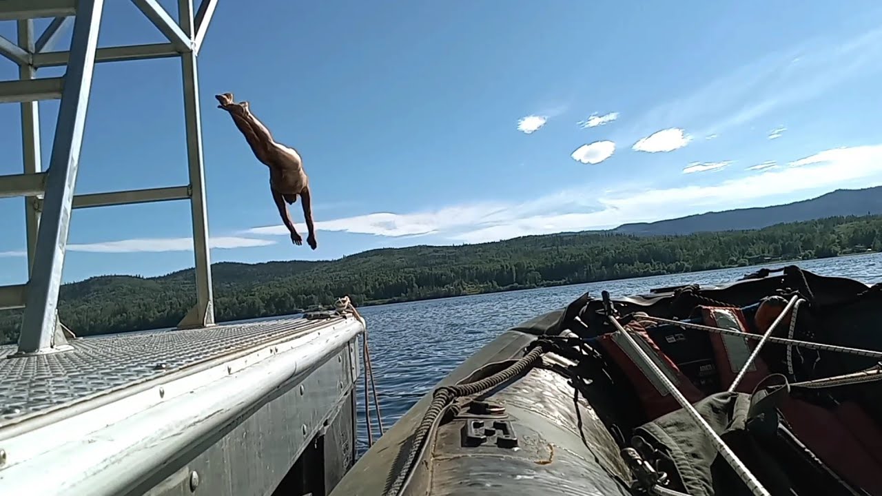 Diving Off Dead Man's Island. Skinny & dipping 🏊‍♂️ - YouTube