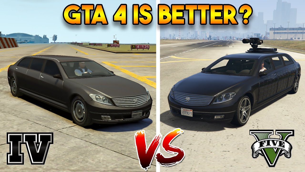 GTA 5 LIMO VS GTA 4 LIMO (GTA 5 VS GTA 4 WHICH IS BEST?) - YouTube