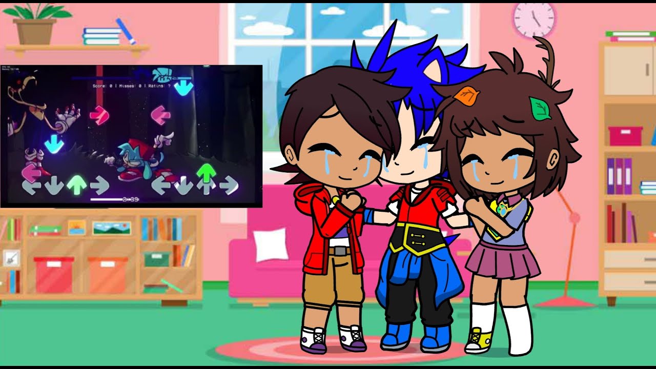 Austin TOH and Amphibia React to Sonic.ExE You Can't Run Fnf - YouTube