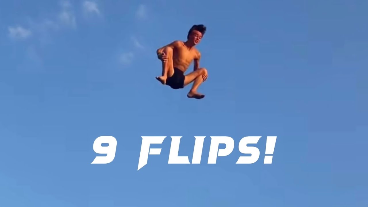 Progression to World's First NONUPLE KABOOM *9 FLIPS* - YouTube