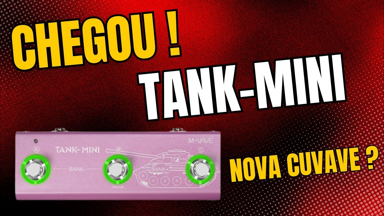 Chegou meu pedal Tank Mini da M-Vave / vale a pena ??? - YouTube