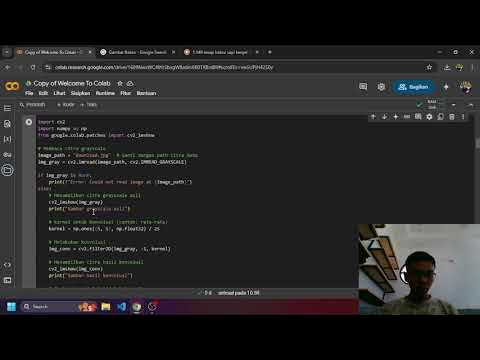 Tugas Mata Kuliah Pengolahan Citra Digital dengan membuat Program Konvolusi Citra - YouTube