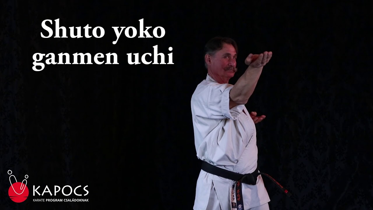 Karate Kyokushin - Shuto yoko ganmen uchi - Kapocs Sportprogram - YouTube