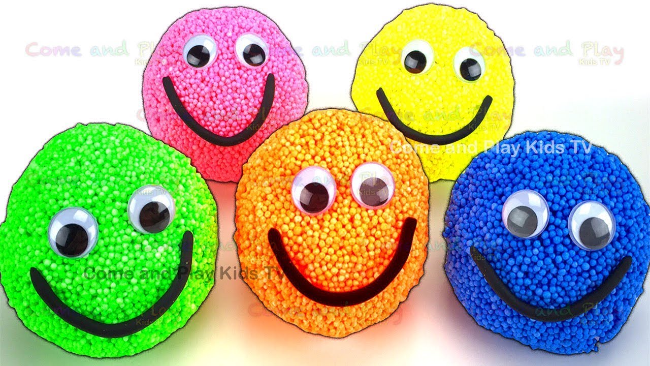 Smiley Face Play Foam Surprise Toys Chupa Chups Talking Tom Friends ...