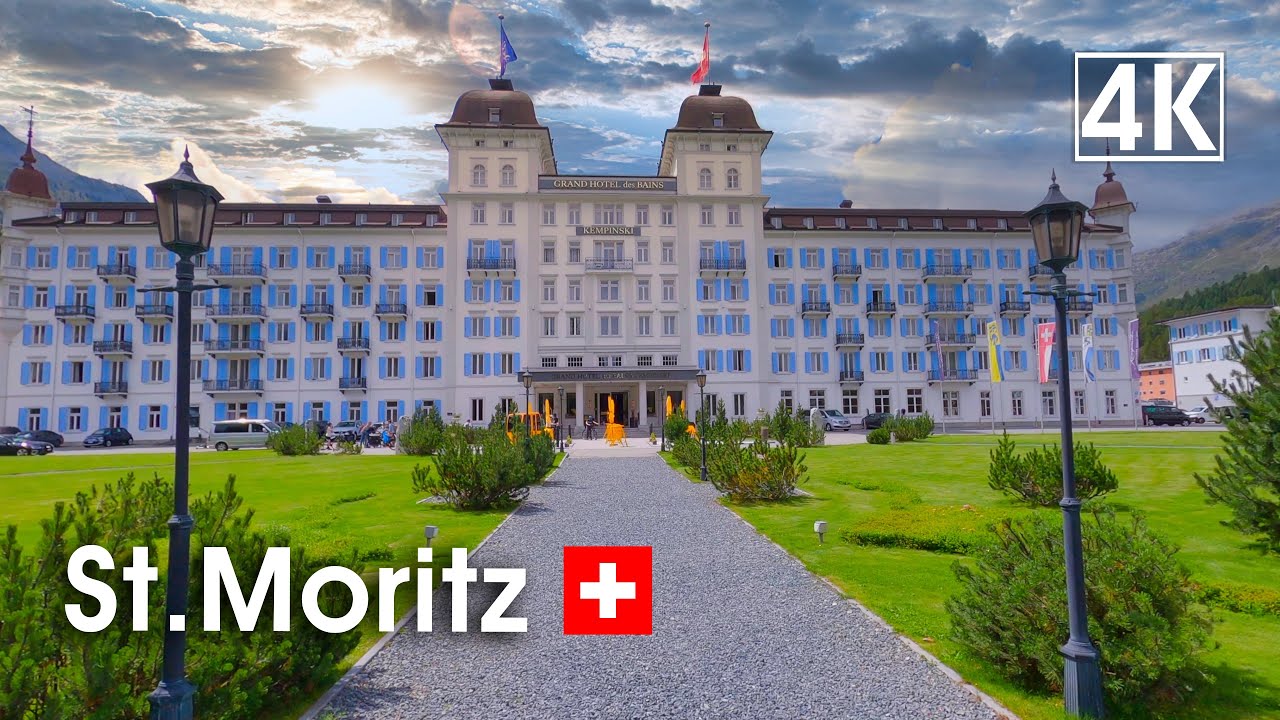 St. Moritz 🇨🇭 a luxury alpine resort town in Switzerland’s Engadin ...
