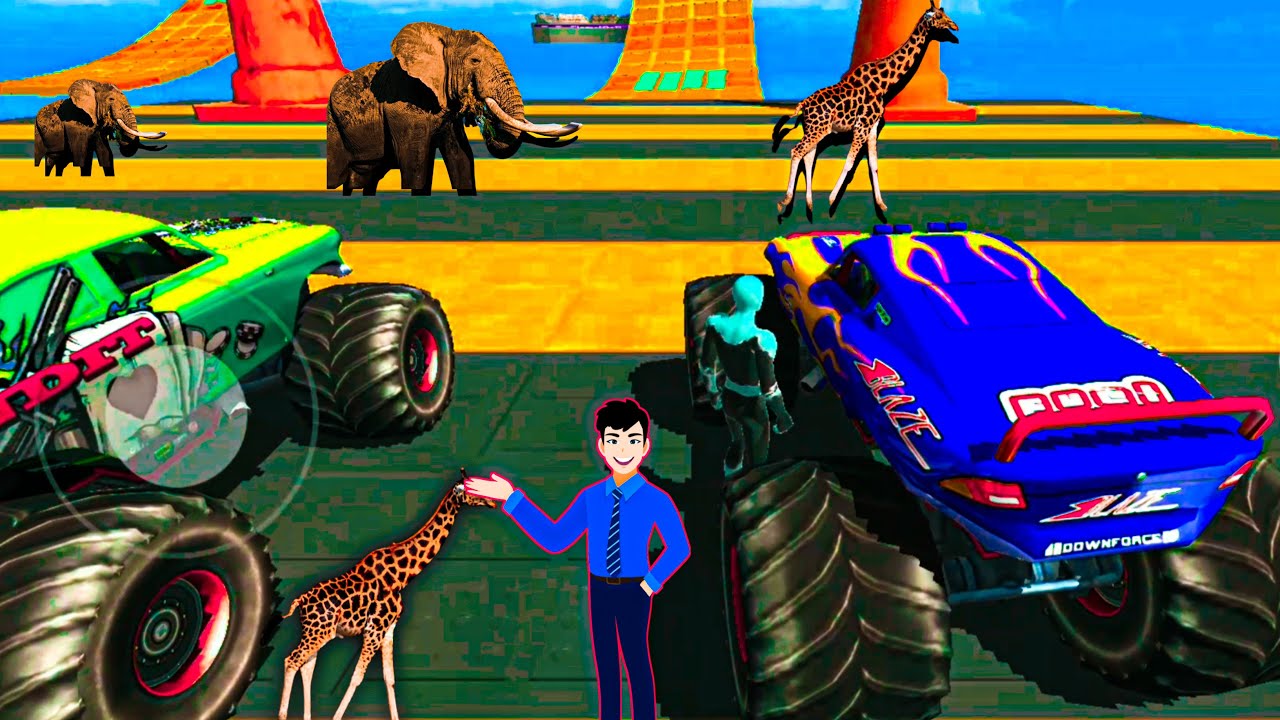 New Update Monster Truck Mega Ramp | Monster Truck Mega Ramp | Gameplay ...