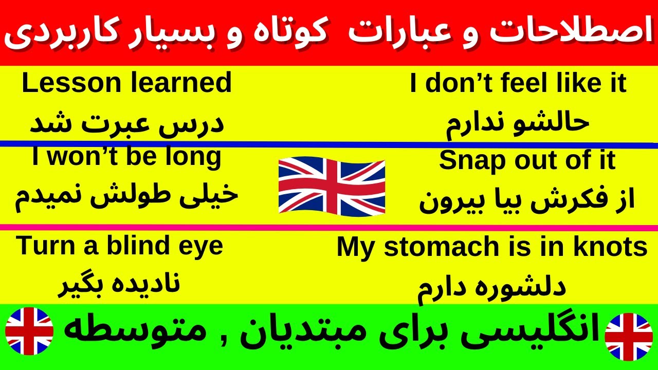 جملات انگلیسی پرکاربرد روزمره انگلیسی مبتدی Youtube