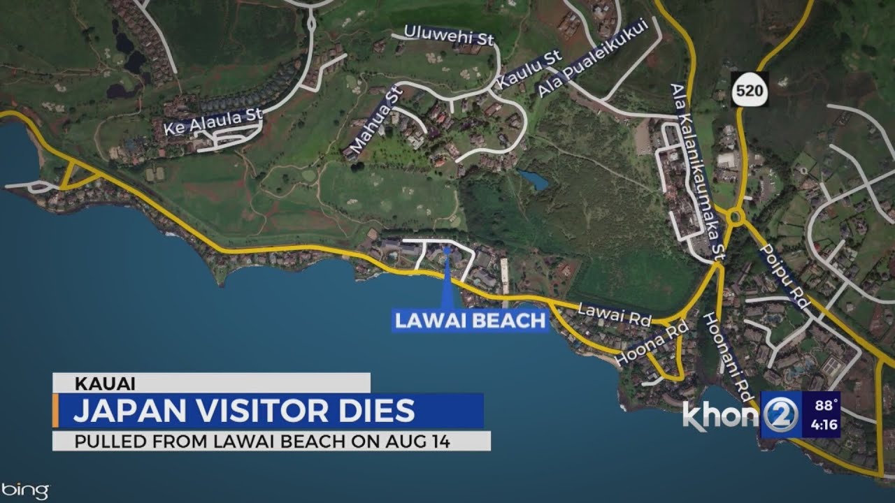 Visitor dies after rescue from Lāwa‘i Beach in Kaua’i - YouTube