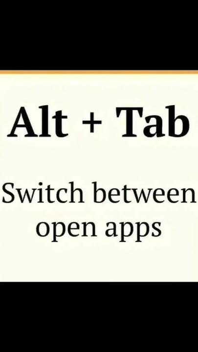 how to switch between open app | Alt + Tab #shorts #alt #tab #key #keyboard - YouTube