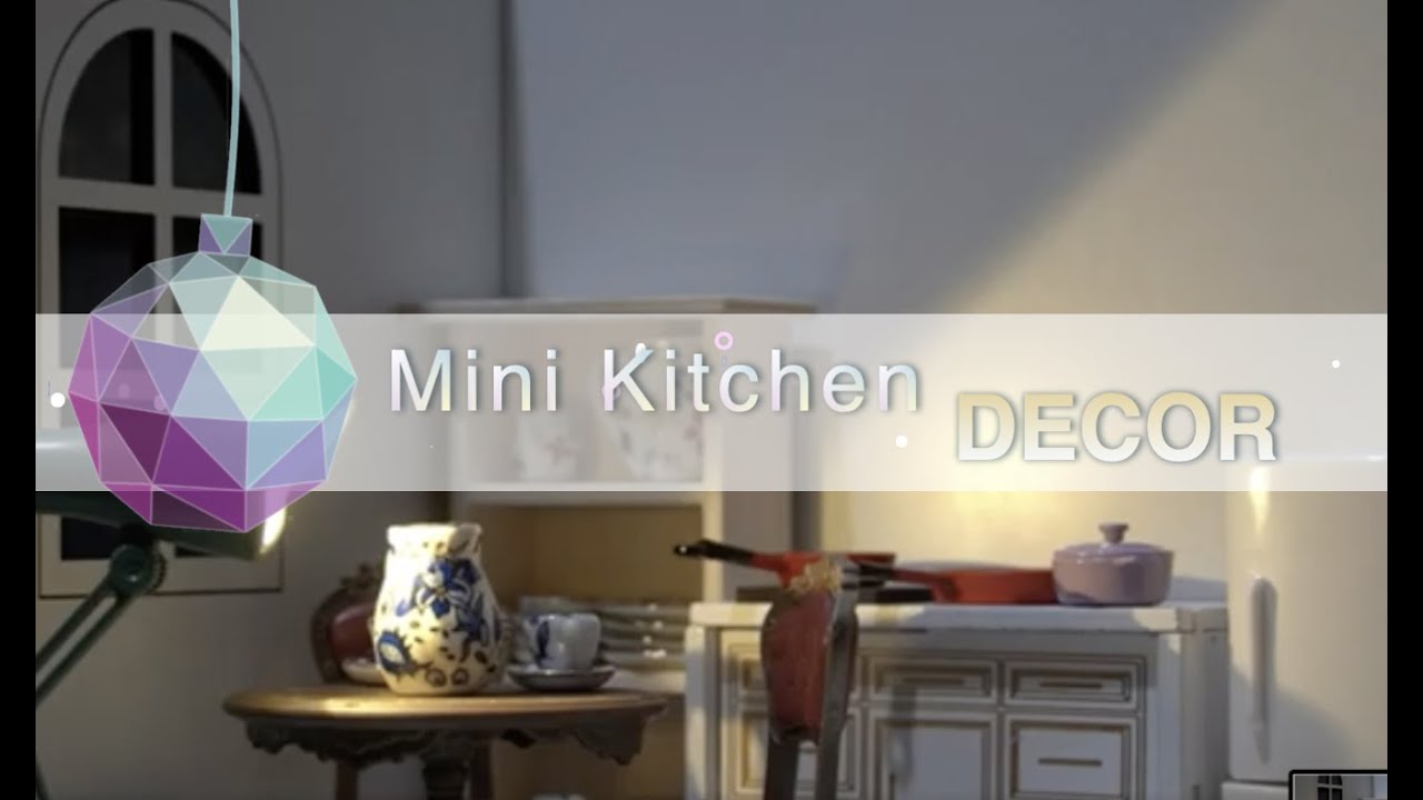 Setting up the tiny kitchen | Miniature World | Miniature Kitchen - YouTube