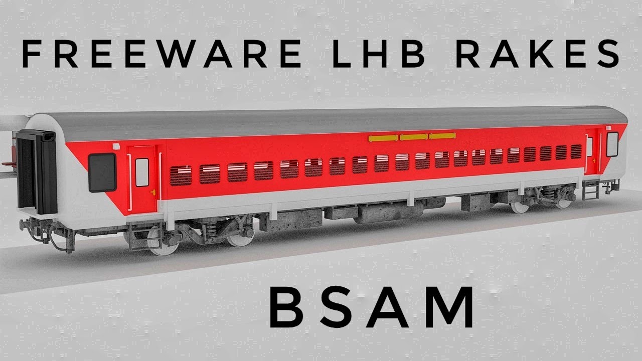 FREEWARE 3D REALISTIC LHB RAKES FOR MSTS AND OPEN RAILS - YouTube
