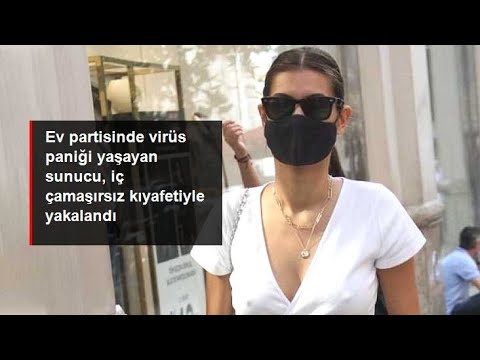 Ev partisinde virüs paniği yaşayan Buse, iç çamaşırsız kıyafetiyle dikkatleri üzerine çekti!