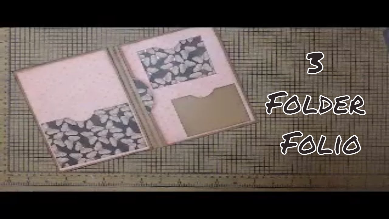 3 File Folder Folio with large pockets - YouTube