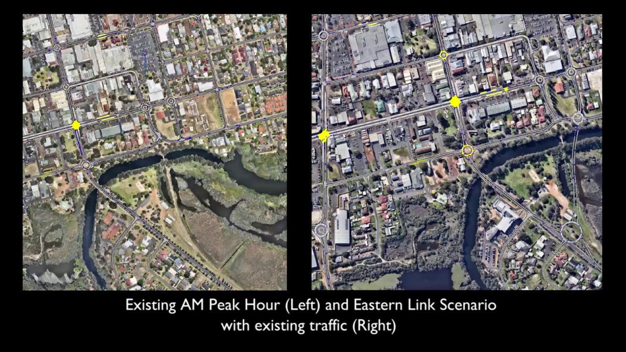 Eastern Link compared with Existing Scenario - YouTube