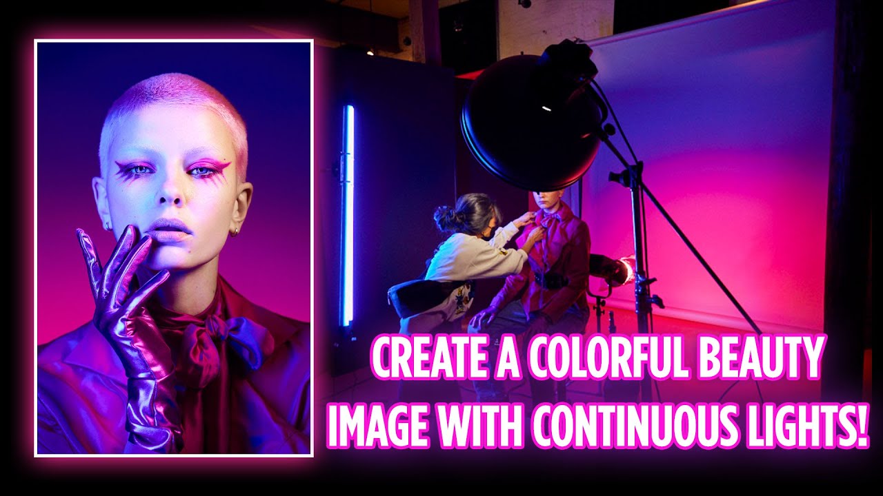 Using Continuous Lights to Create a Colorful Beauty Image - YouTube