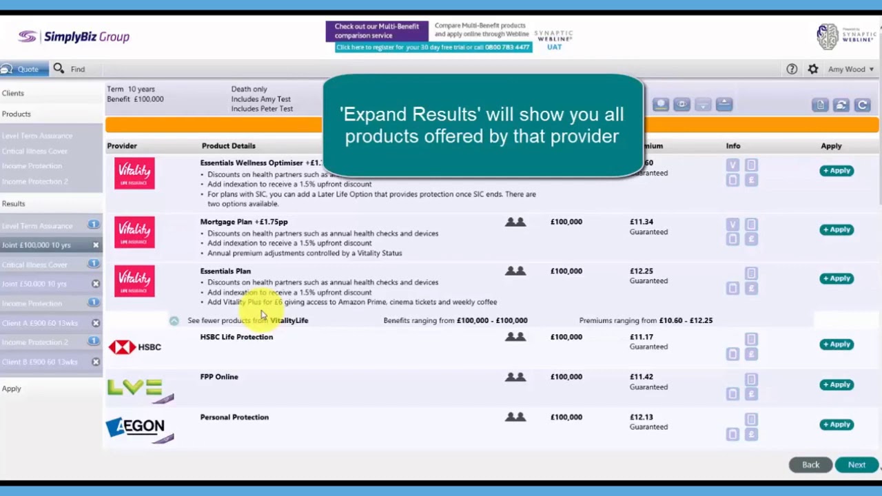 Synaptic Webline user interface improvements - SimplyBiz - YouTube