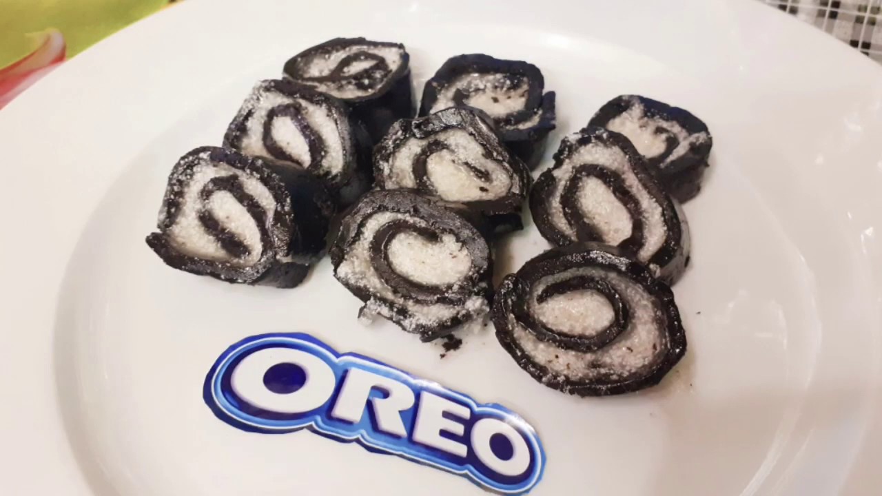 Oreo swiss roll | Oreo rollups | Oreo week first recipie | - YouTube
