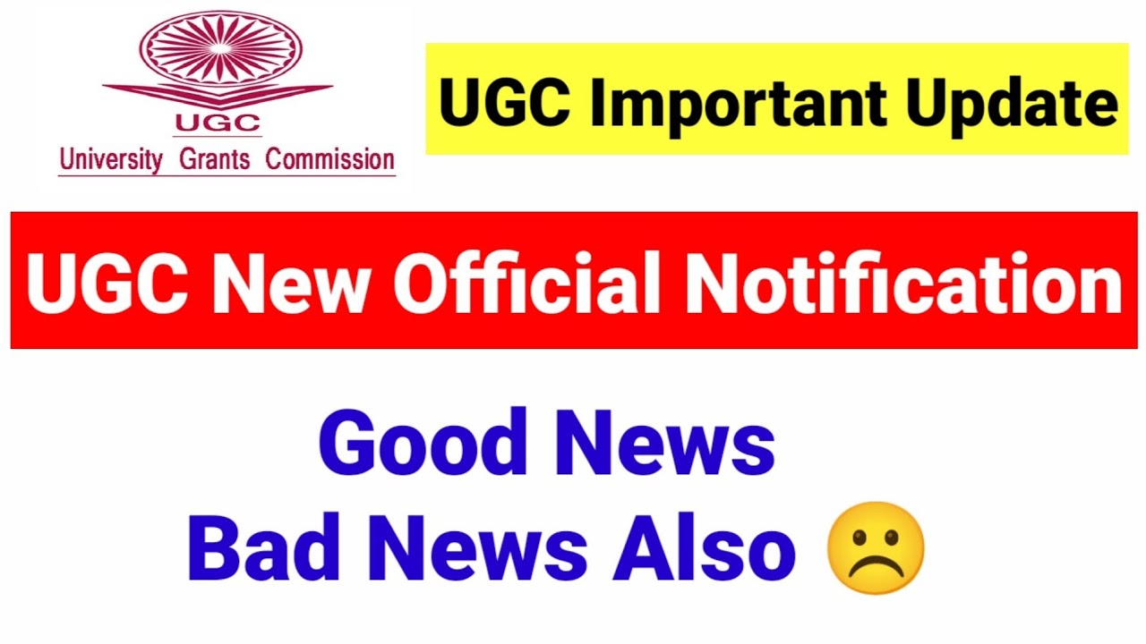UGC New Official Notification but Bad news also | UGC NET MENTOR - YouTube