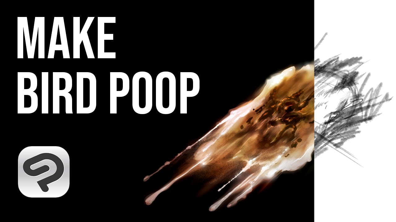 Bird Poop - Digital Painting (Timelapse) - YouTube