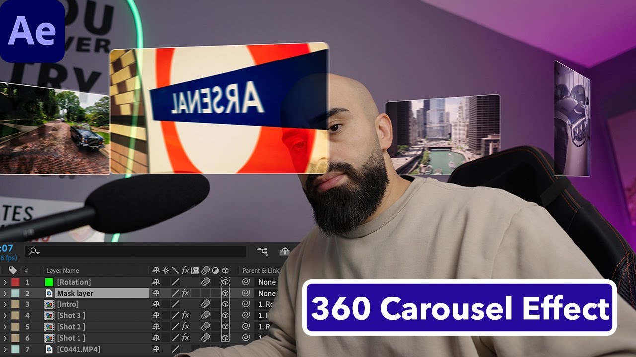 How to create 360 Carousel Effect - YouTube
