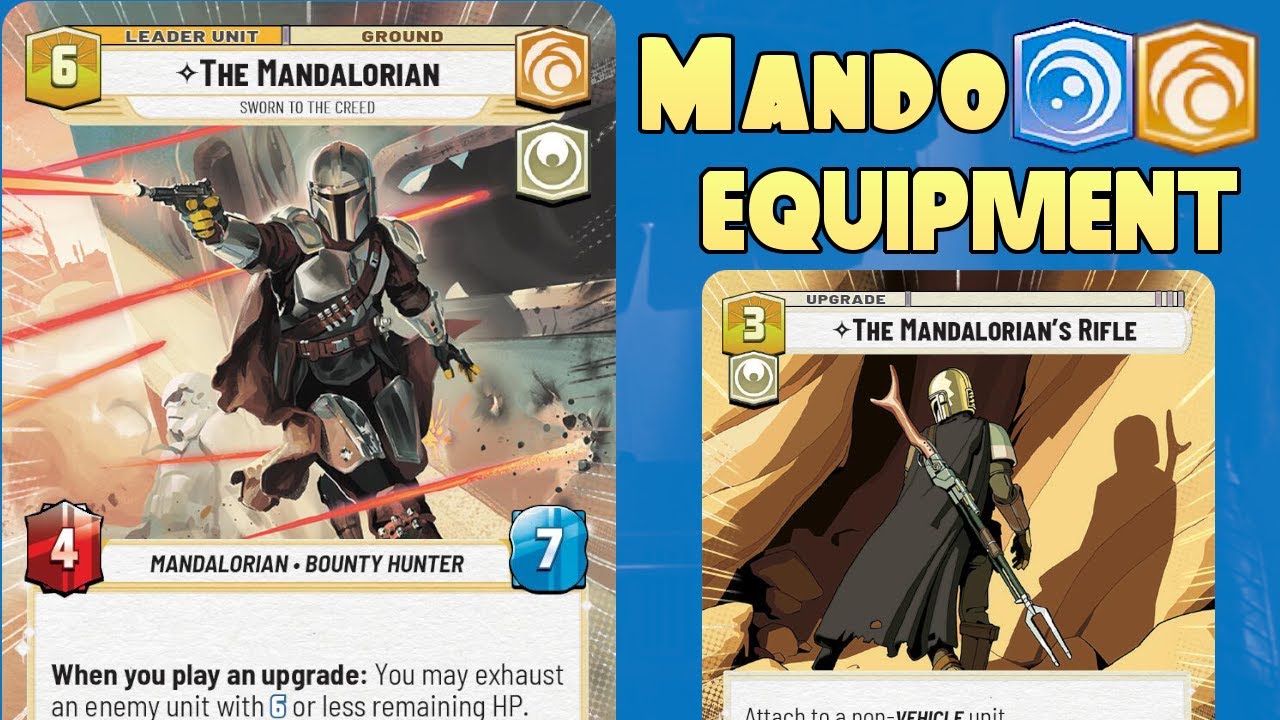The Mandalorian deck profile. Star Wars Unlimited. - YouTube