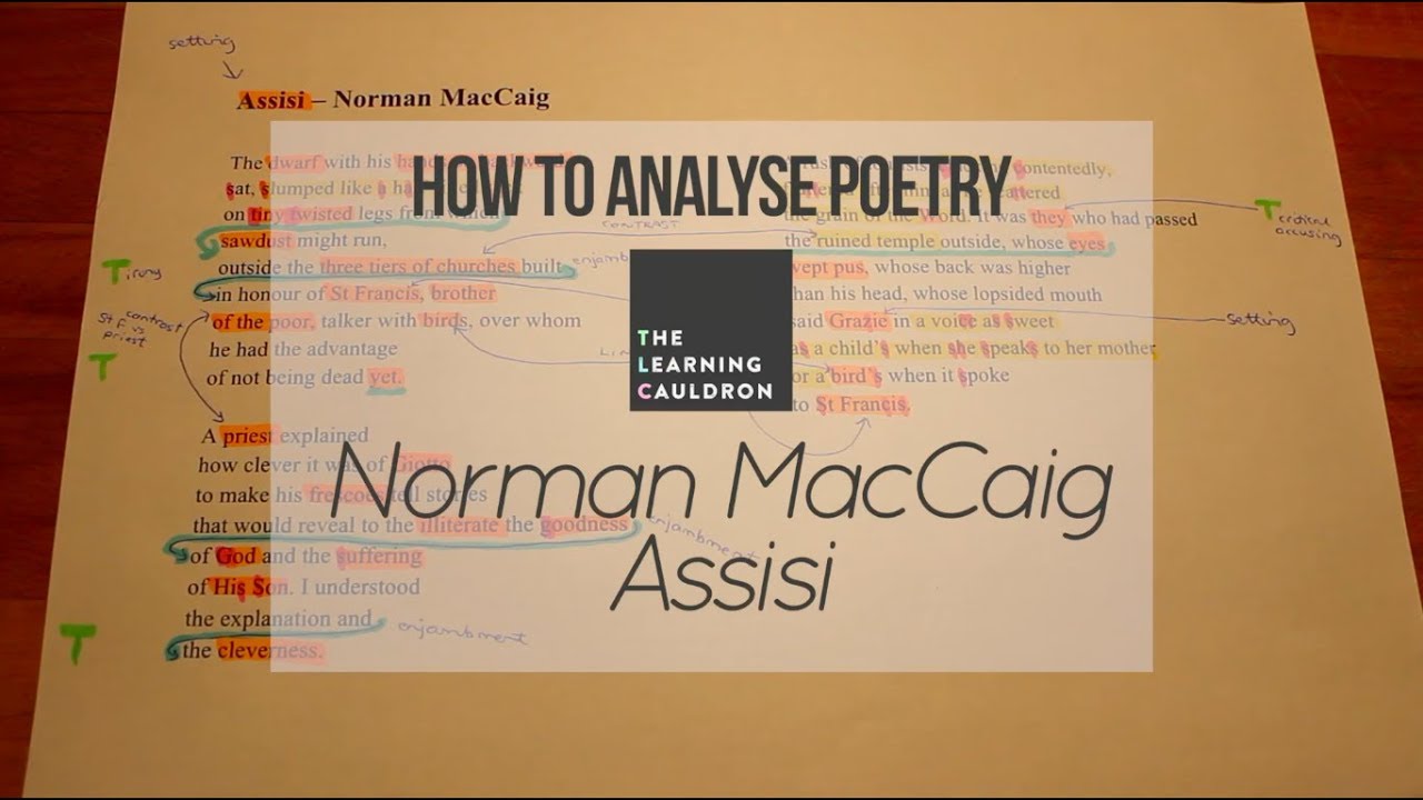 Norman MacCaig's "Assisi" | How to Analyse Poetry - YouTube