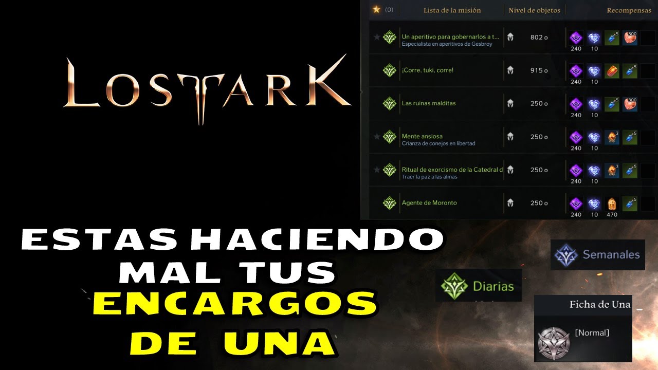 ACELERA tu Progreso con los MEJORES ENCARGOS DE UNA que debes hacer | LOST ARK - YouTube