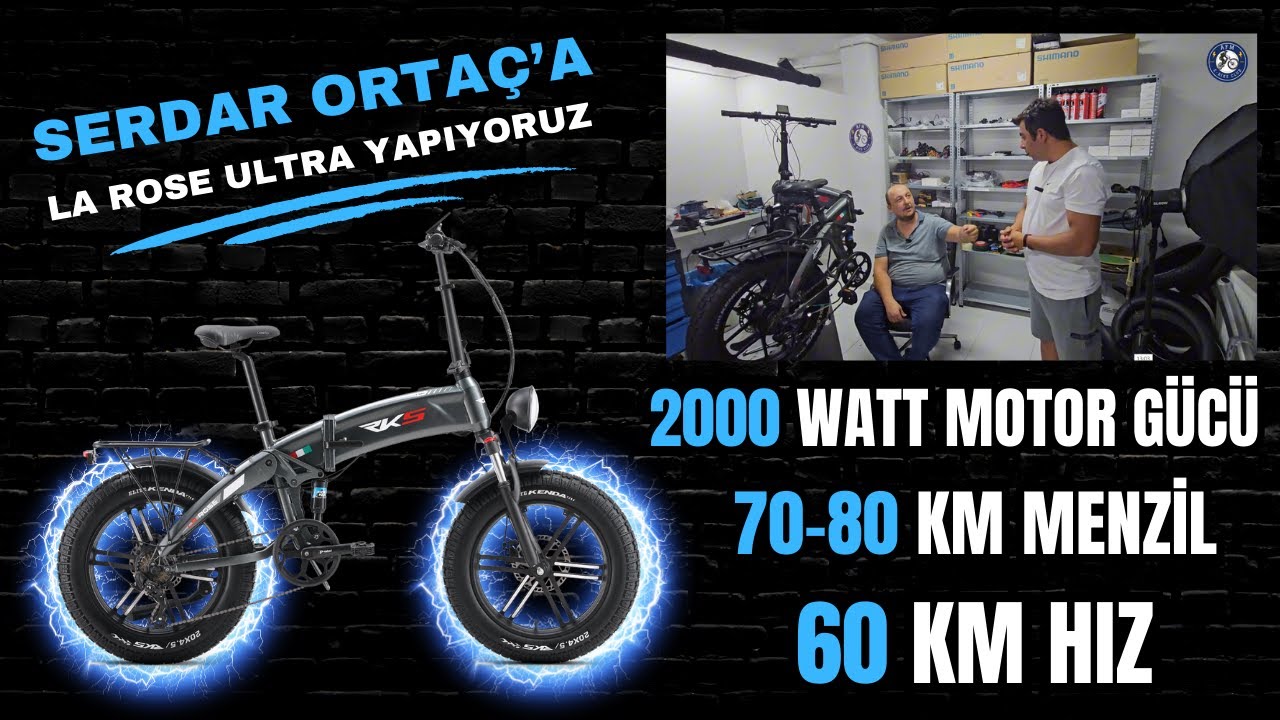 Rks La Rose Ultra 2000 Watt Motor Gücü Elektrikli Bisiklet Serdar Ortaç ...