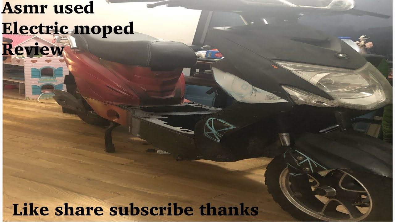 Asmr used electric moped scooter Review whispering tapping sounds - YouTube