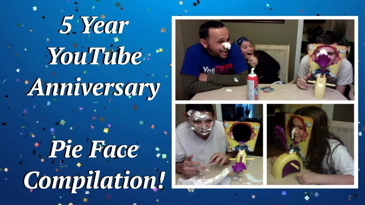 (Hilarious!) PIE FACE COMPILATION!! (5 Year YouTube Anniversary!) - YouTube
