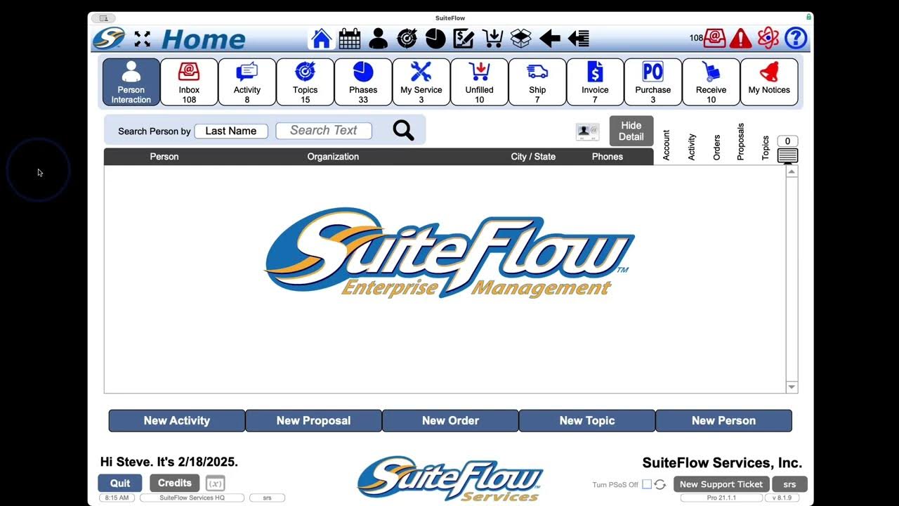 SuiteFlow Home Screen Overview - YouTube