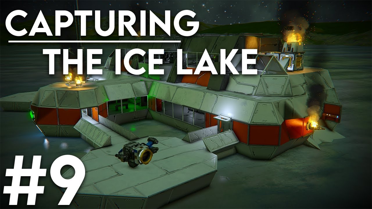 Space Engineers: Solo survival #9 - Capturing the ice lake! - YouTube