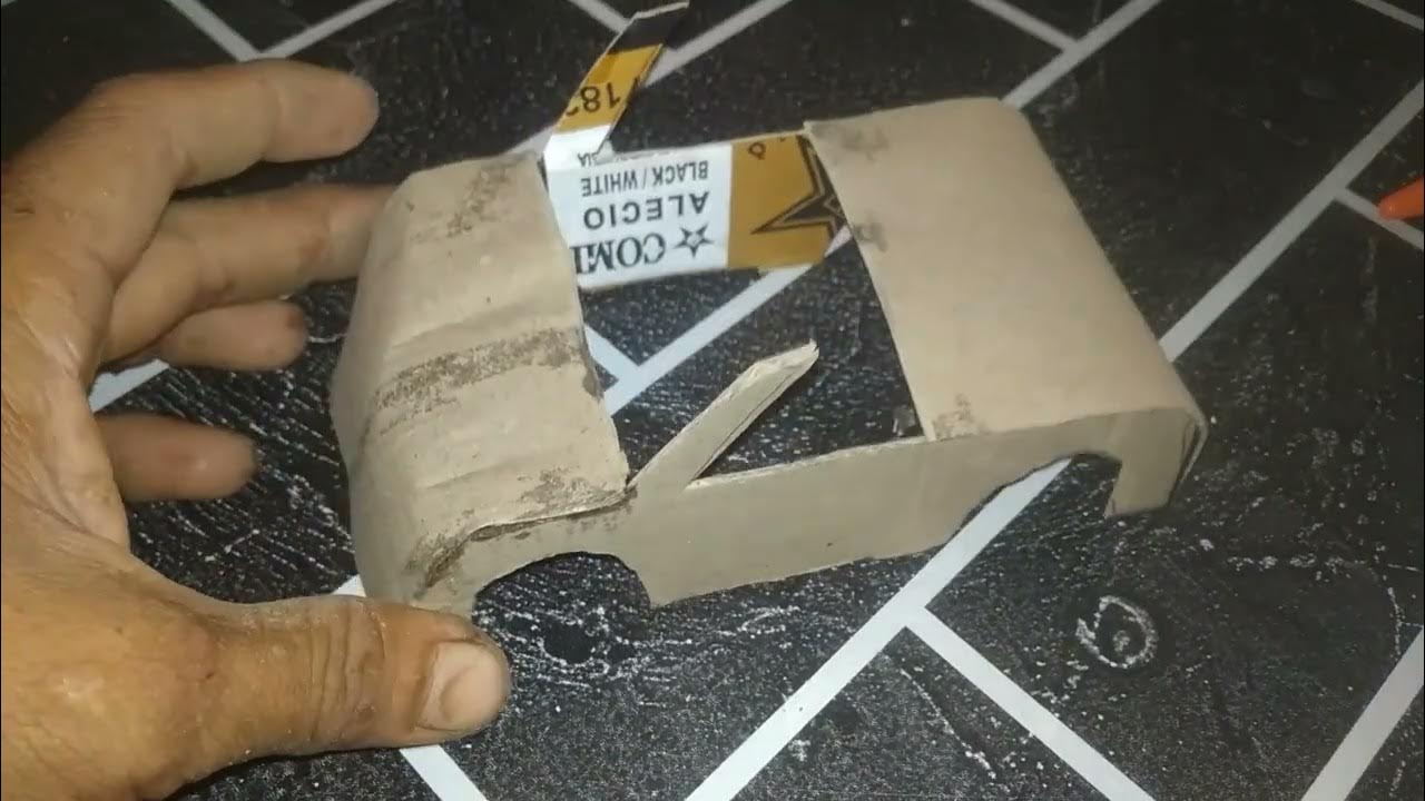 Cara membuat mobil mainan dari kardus bekas - YouTube