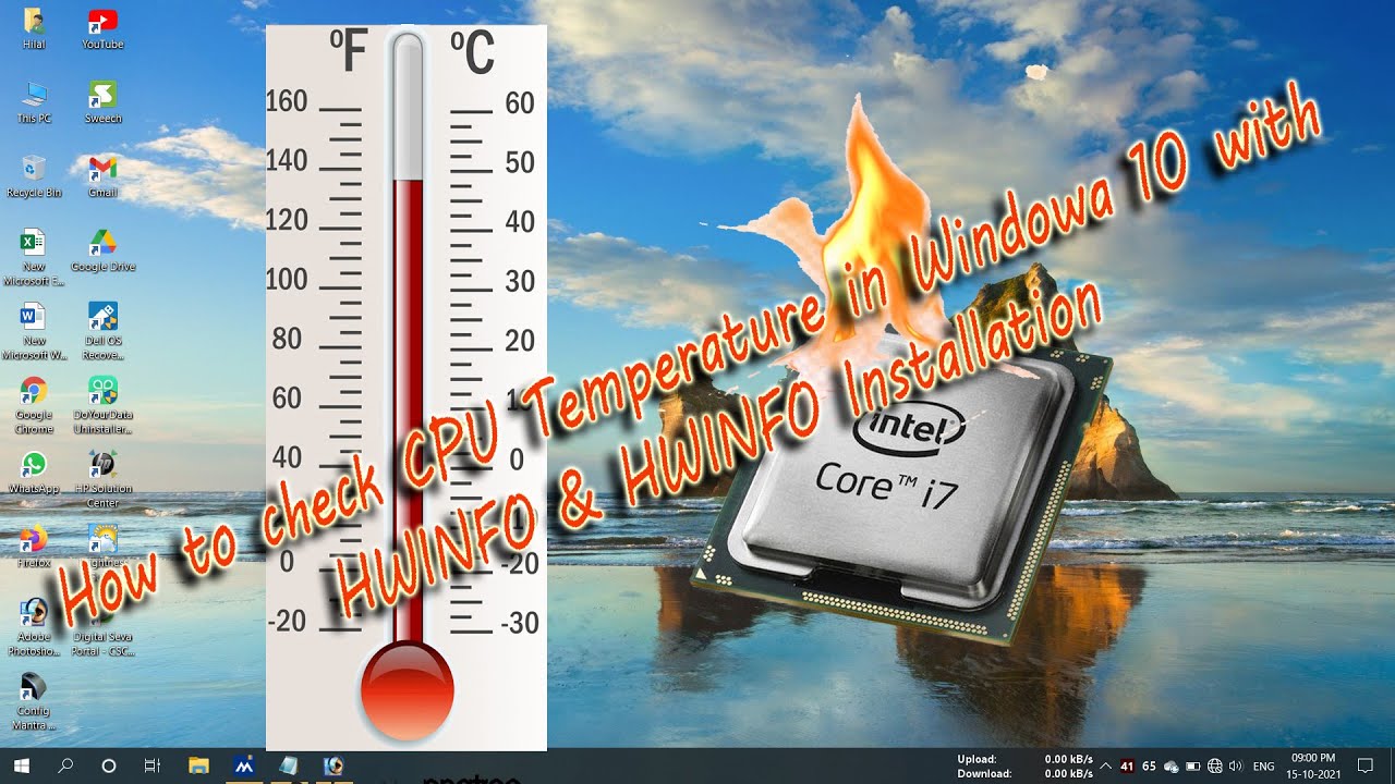 How to check CPU Temperature in Windowa 10 and 11 with HWINFO & HWINFO ...