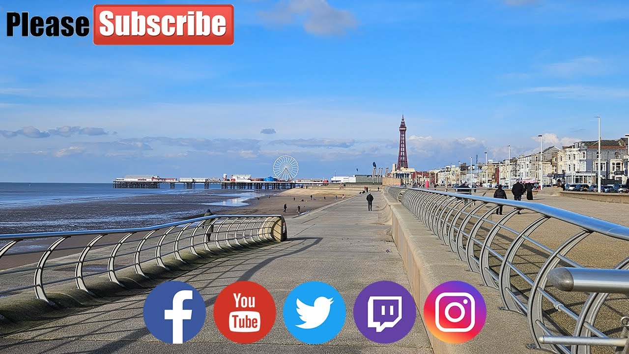 Blackpool | Walk Along The Prom Weekend Before Pleasure Beach Opens ...