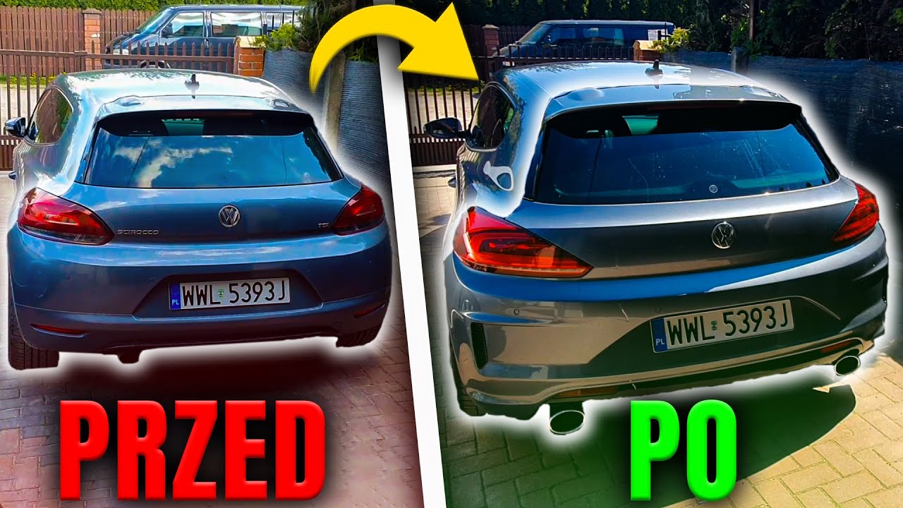 Jak skutecznie odmłodzić w VW SCIROCCO? PRZERÓBKĄ NA POLIFTOWY TYŁ ...