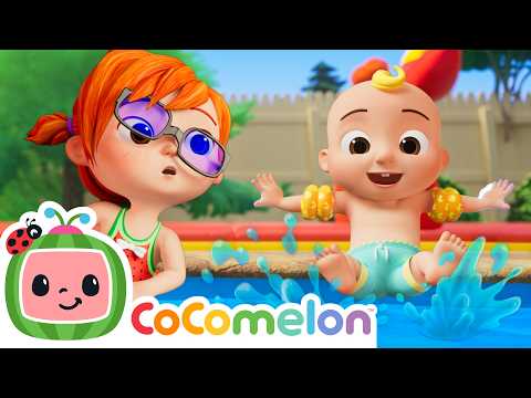 Pool Day with JJ! | 🥽 Swim and Splash Song | CoComelon Nursery Rhymes and Kids Songs