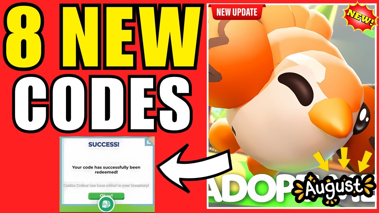 ⚠️AUGUST💥SURPRISE!⚠️ADOPT ME FRESH CODES IN ️AUGUST 2025 || ROBLOX ADOPT ME CODES 2025 - YouTube