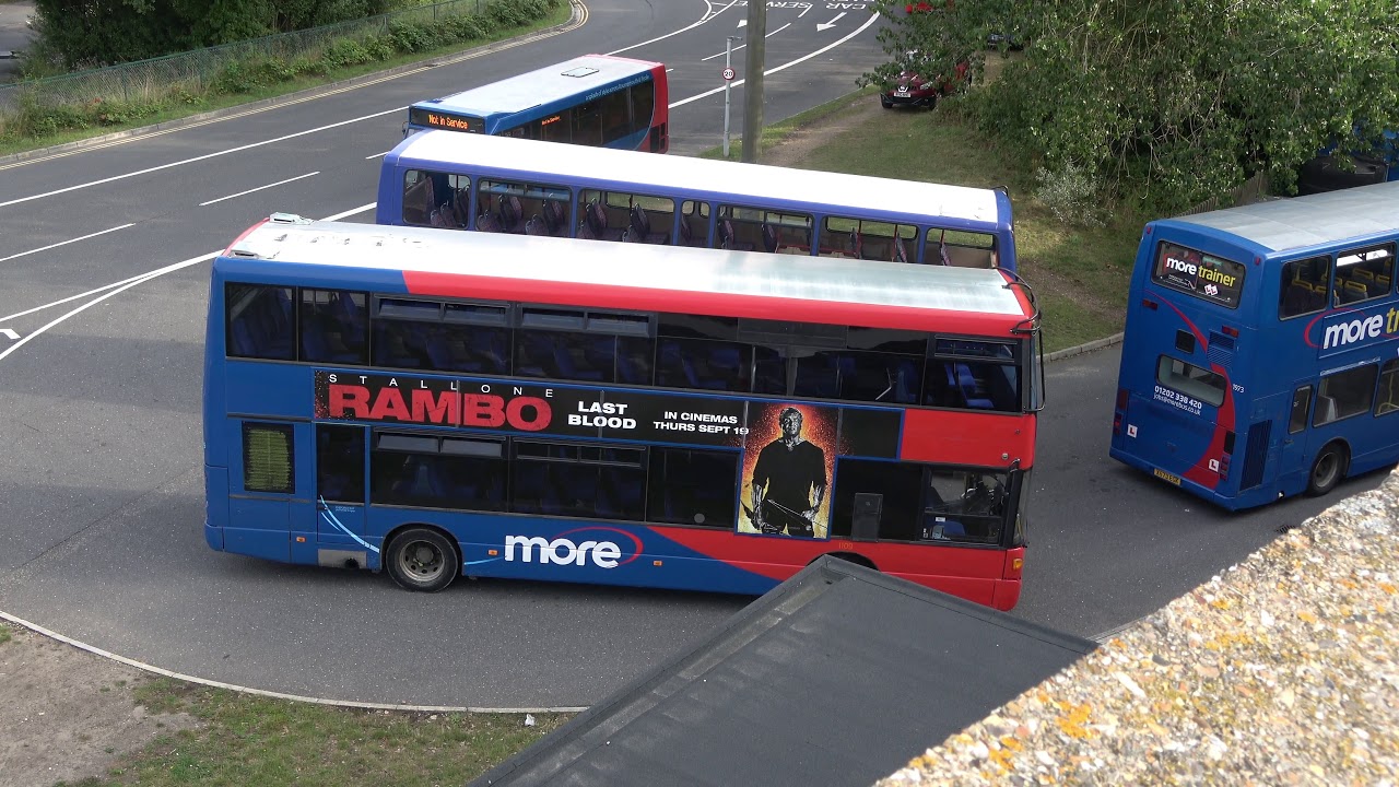 Poole Bus Station and Bus Depot Featuring More Buses - YouTube