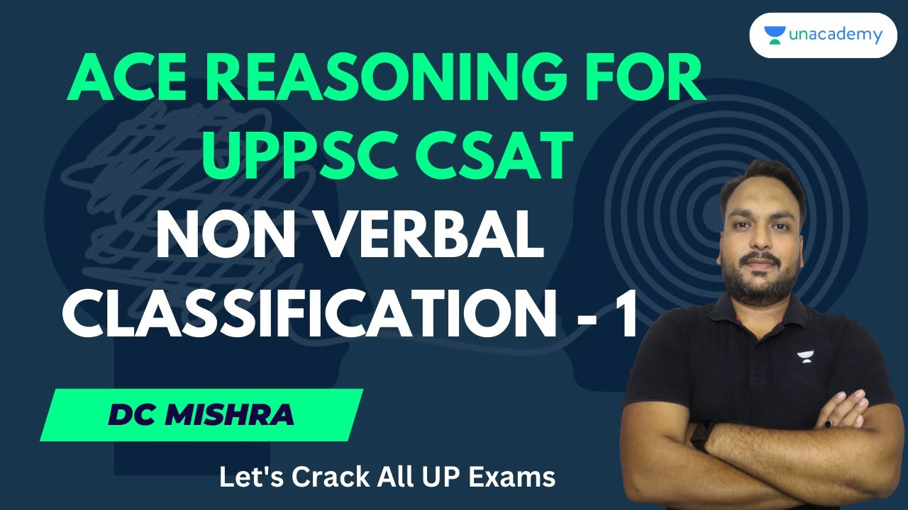 Target UPPSC 2023 | Reasoning | Non Verbal Classification - 1 | D C ...