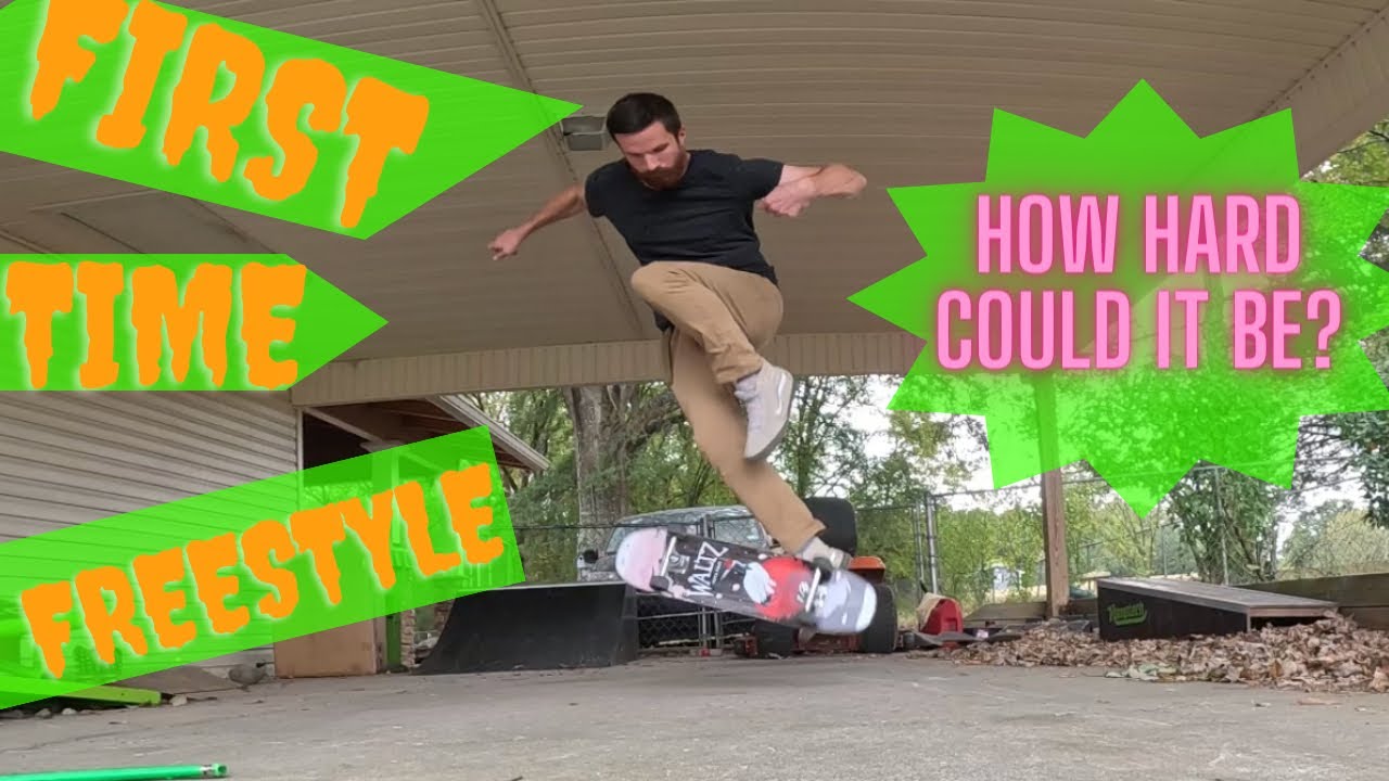 Learning Freestyle Skateboarding! - YouTube