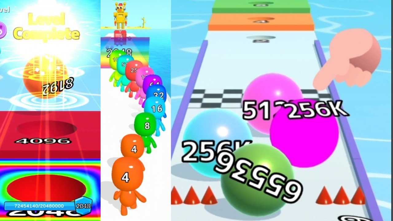 {{ iOS vs Android }} X2 Unicorn Man Runner 2048 3D Tall Man Run 2048 ...