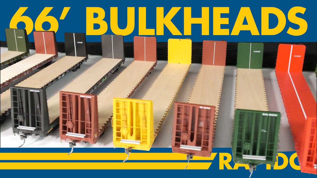 HO Scale 66 Bulkhead Flatcars YouTube HO Scale 66 Bulkhead Flatcars YouTube