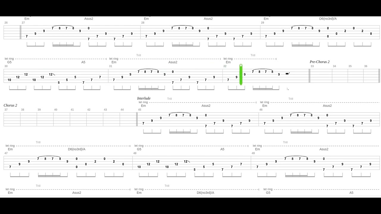 Ego Brain Tab by System of a Down + Guitar only + Guitar tab - YouTube