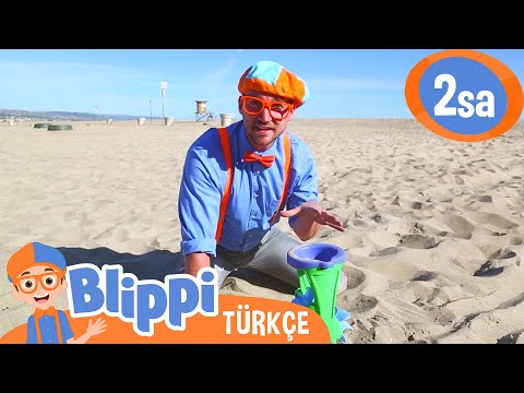 Blippi Kumdan Kale Yaparken Sayıları ve Renkleri Öğreniyor | Blippi - Çocuklar için Eğitici Videolar