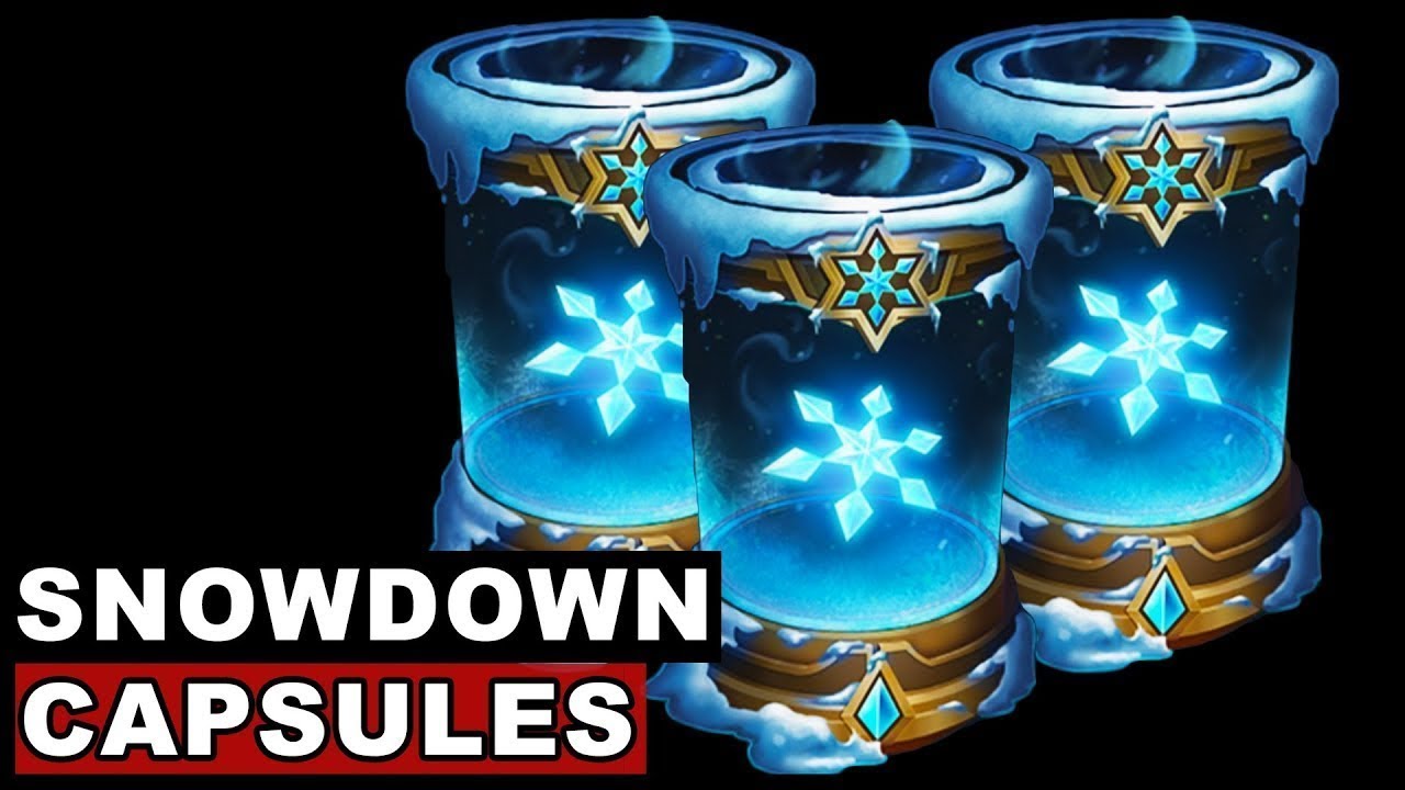 SNOWDOWN CAPSULES - League of Legends + Extra Chest - YouTube